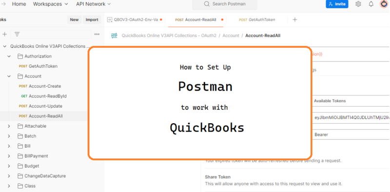 How to Setup Postman to work with QuickBooks - Brad Irby